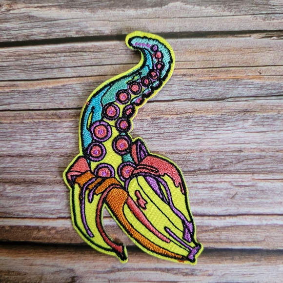 Accessories | 313 Octopus Tentacle Banana Punk Pop Art Streetwear Y2k Embroidered Patch | Poshmark